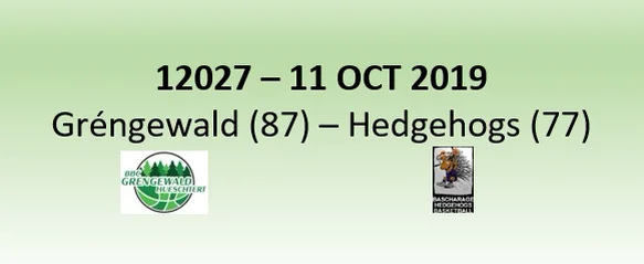 National 2 men games - N2H 12027 Grengewald Hueschtert (87) - Hedgehogs ...
