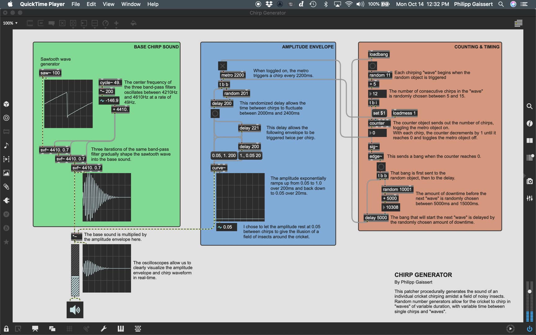 Chirp Generator (Max/MSP Demo) on Vimeo