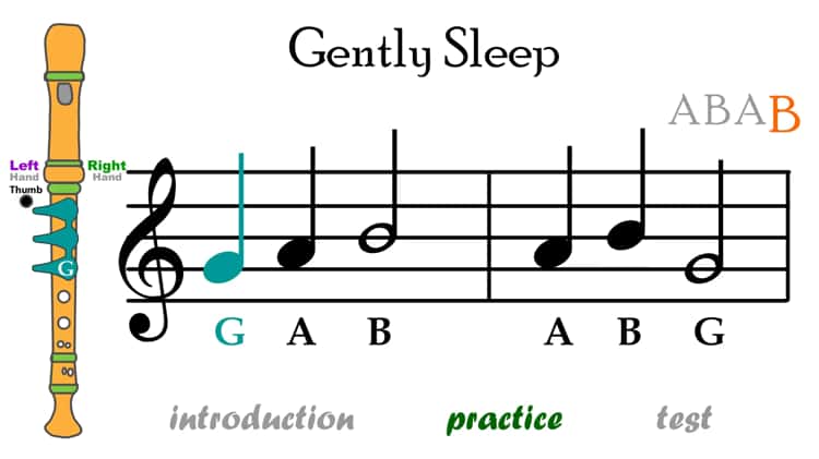 Recorder Songs With Letters Notes