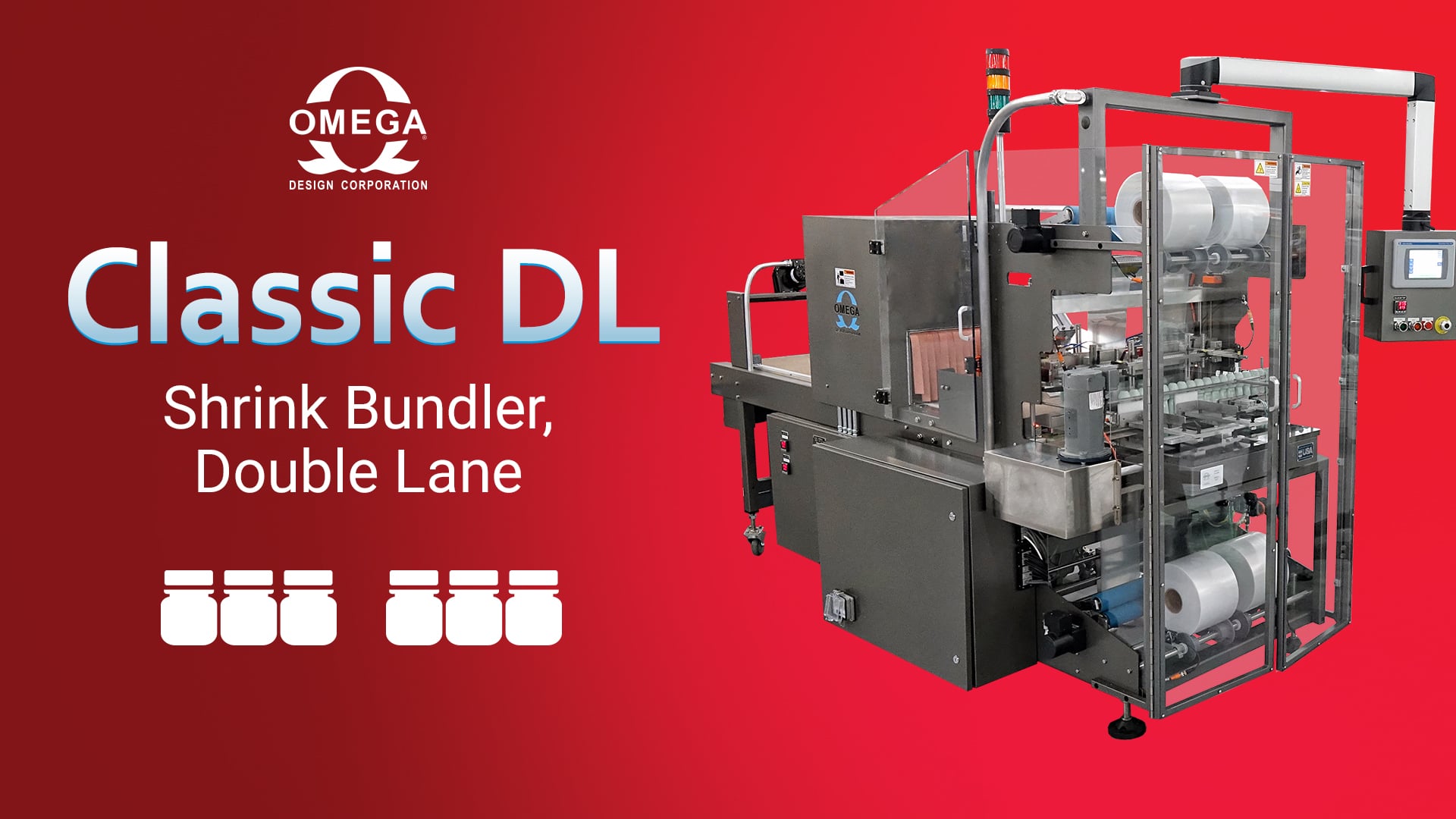 Classic DL - Shrink Bundler, Double Lane - Omega Design on Vimeo