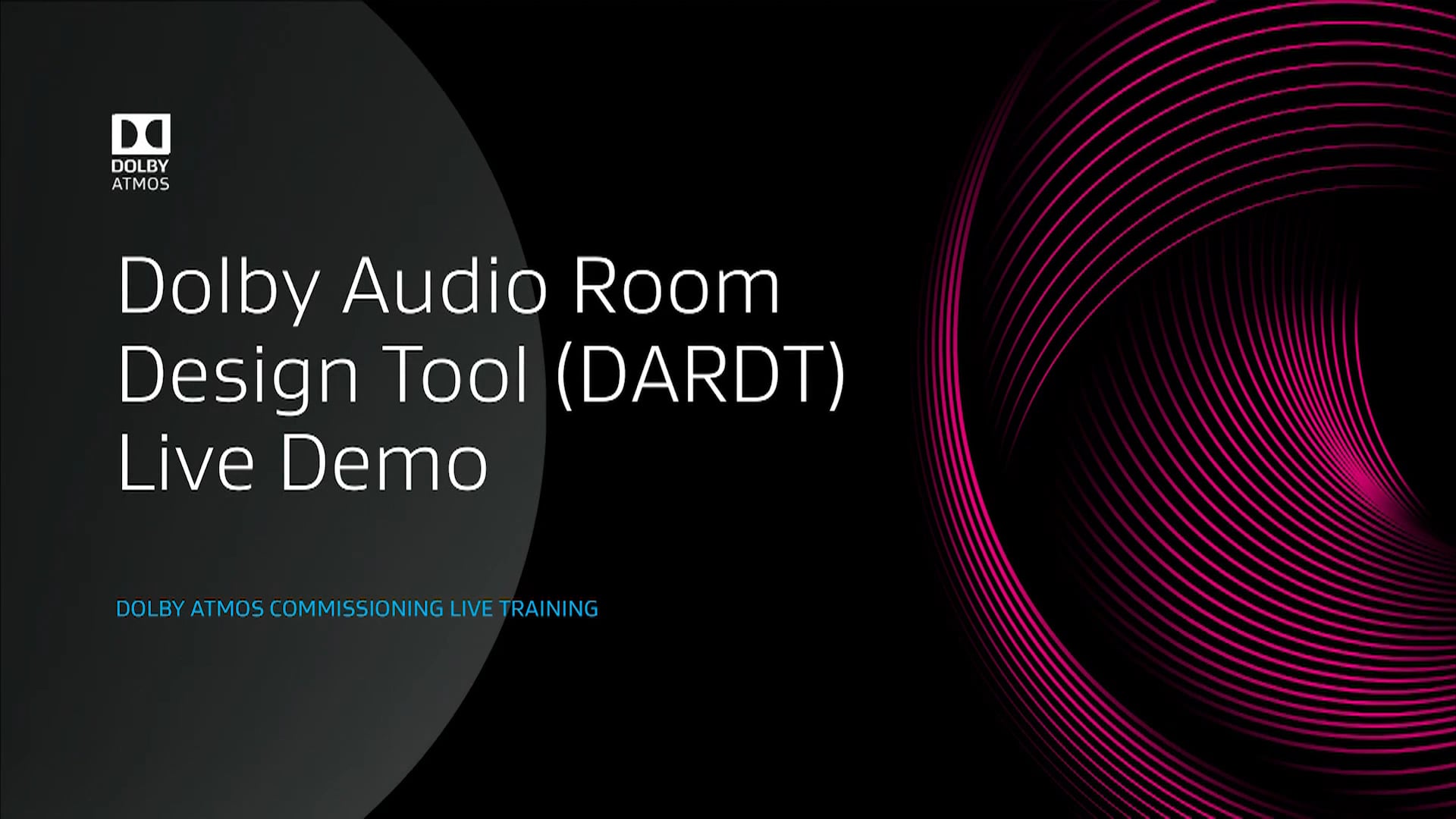 Dolby Atmos - DOLBY ATMOS COMMISSIONING - Live Training 13 - Dolby ...