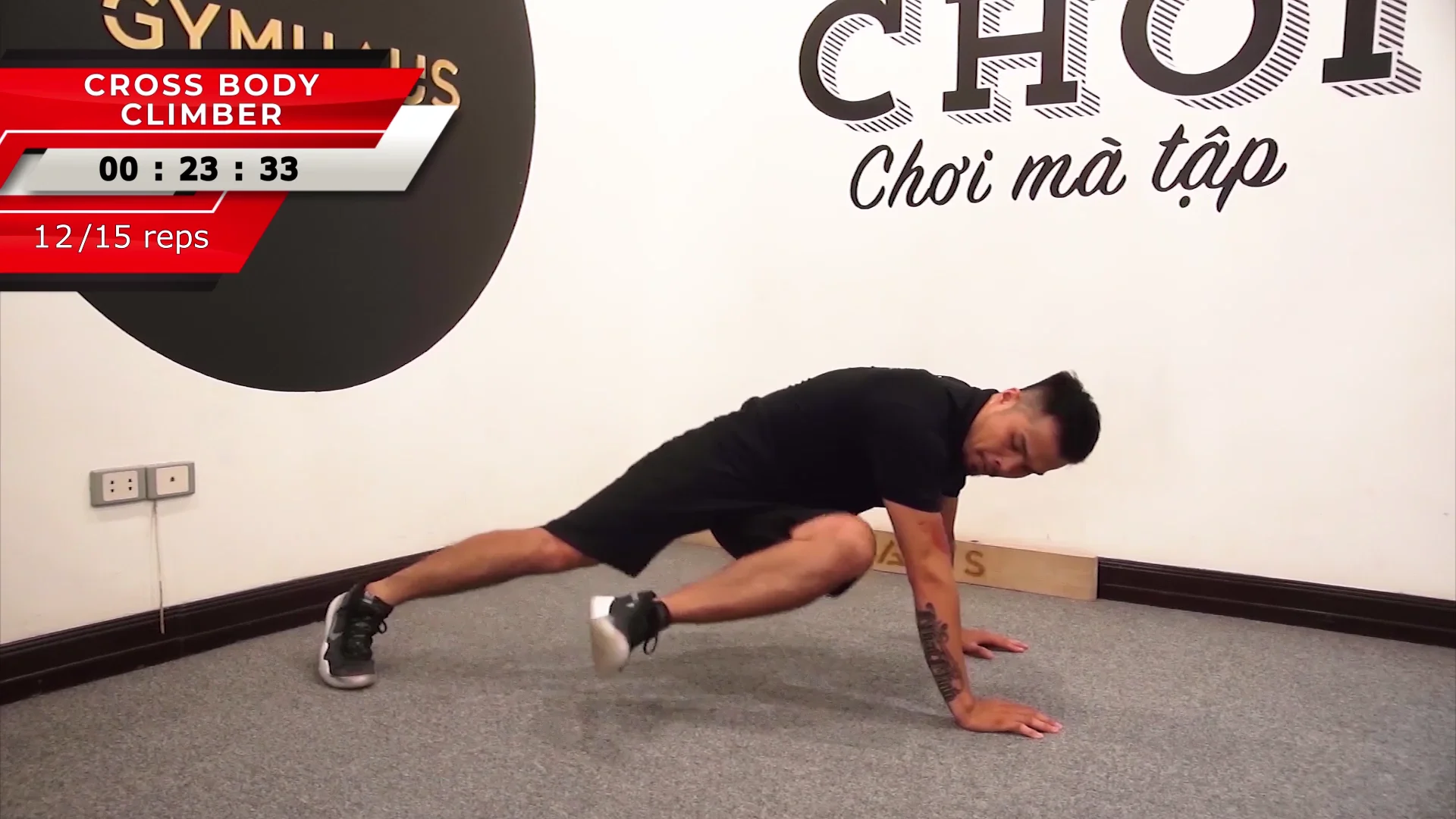 Cross body climber 15 reps on Vimeo