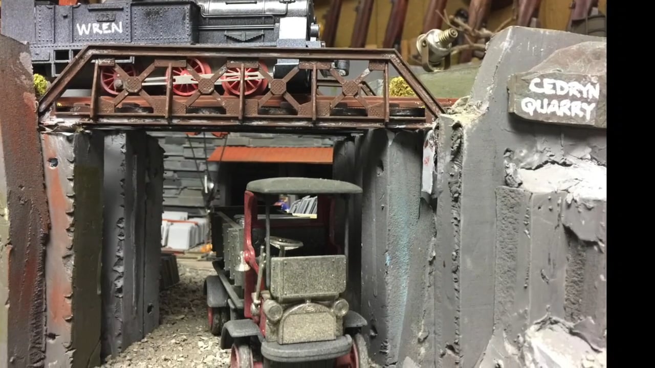 266 Cedryn Quarry, Welsh Slate Quarry Model Railroad, 4' Square, 1/2 ...