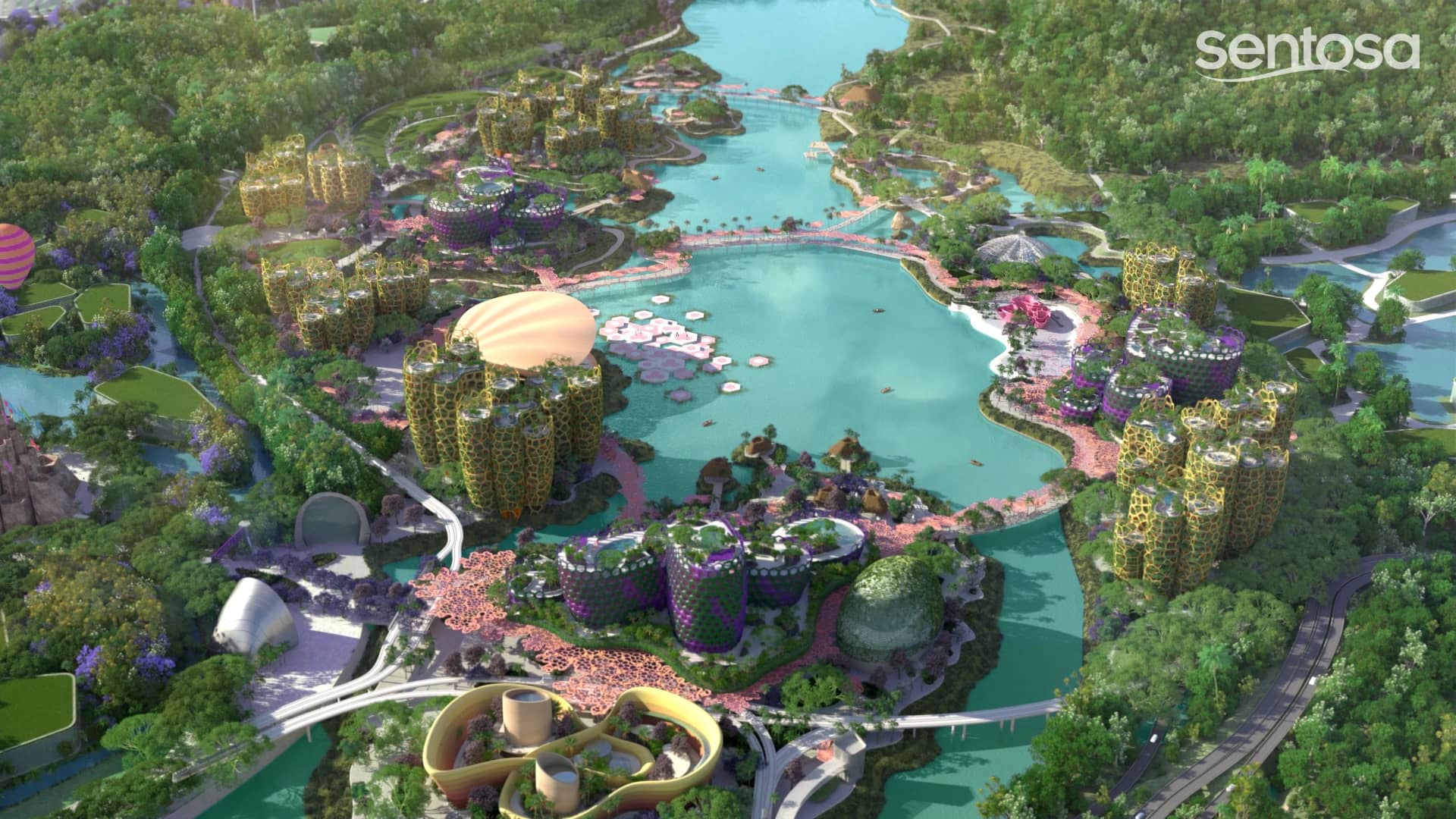 Sentosa Brani Masterplan Flythrough on Vimeo