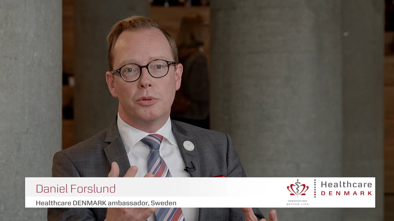 Daniel Forslund at Healthcare DENMARK Ambassador Summit 2019 on Vimeo