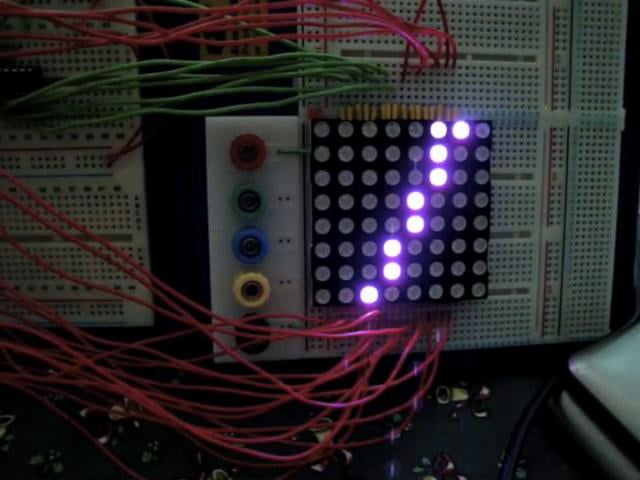 RGB LED Scrolling Clock