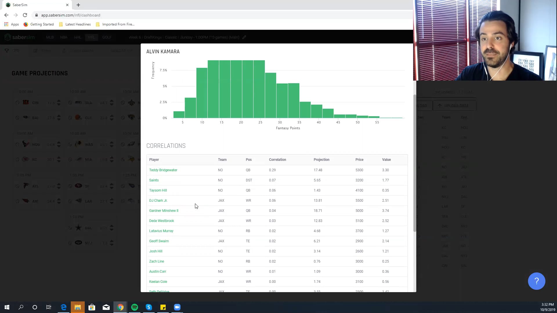 Build Better DFS Lineups with SaberSim's Smart Diversity on Vimeo