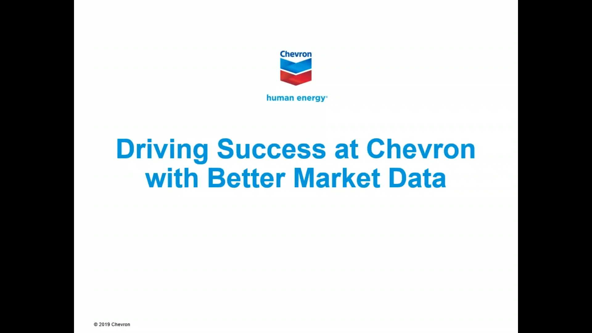 Chevron Presents: Driving Success with Better Market Data on Vimeo