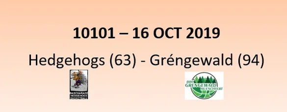 National 2 men games - CUP 10101 Hedgehogs Bascharage (63) - Gréngewald ...