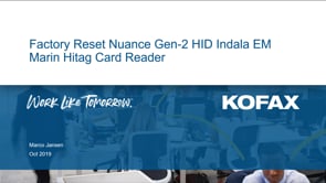 Factory Reset Nuance Gen-2 HID Indala EM Marin Hitag Card Reader