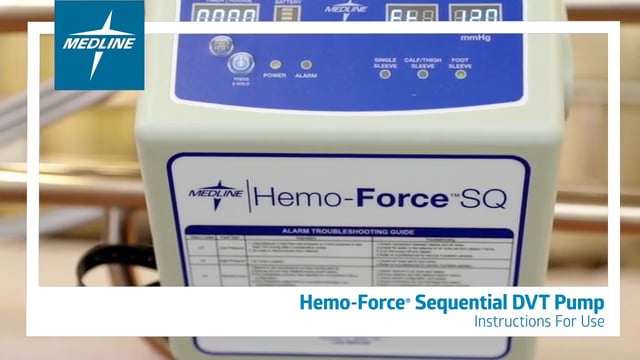 Hemo-Force Sequential DVT Pump instructions for use, Spanish on Vimeo