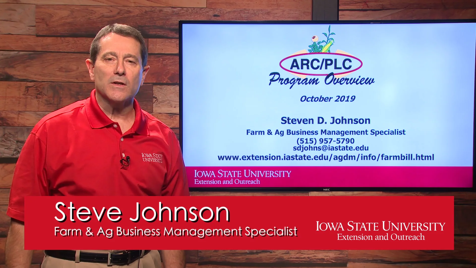 Steve Johnson- ARC/PLC Program Overview on Vimeo