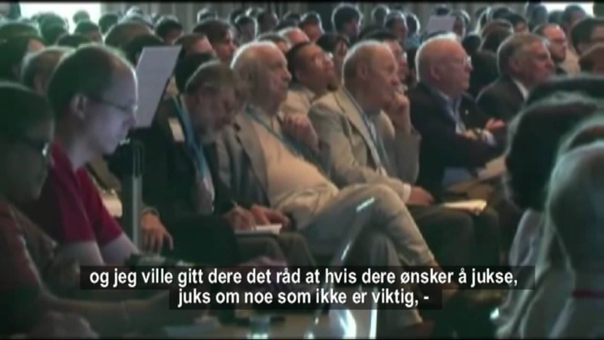 Nobelprisvinner Ivar Giæver om global oppvarming bløffen on Vimeo