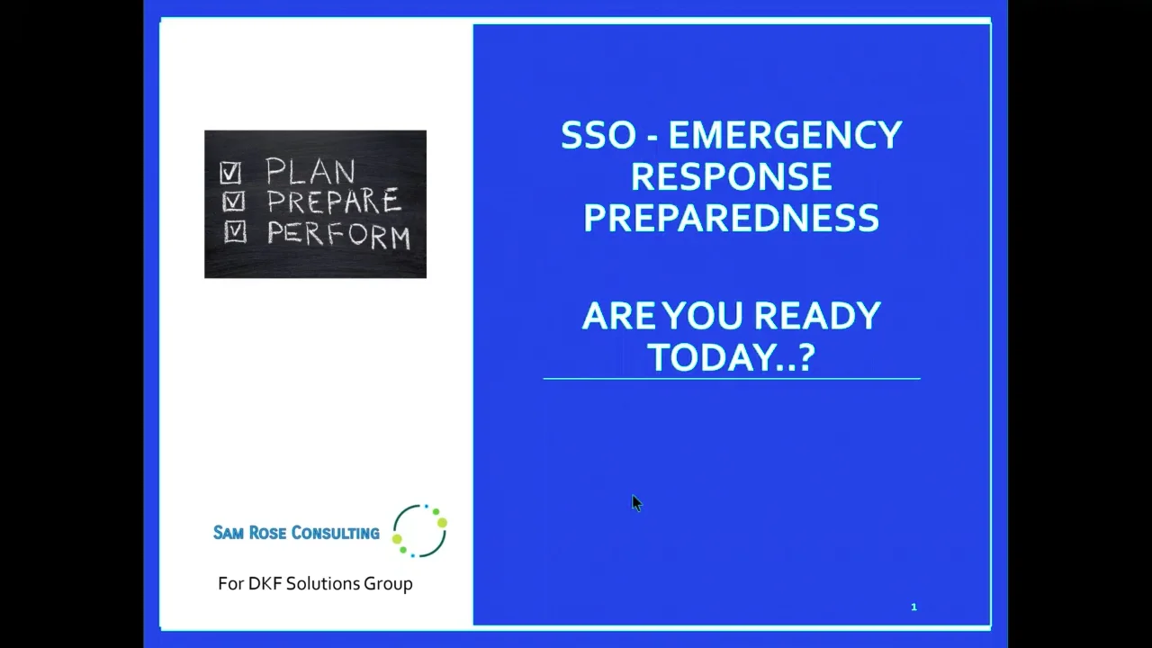 MSO Webinars - Sewer Overflows Emergency Response and Preparedness 10 ...