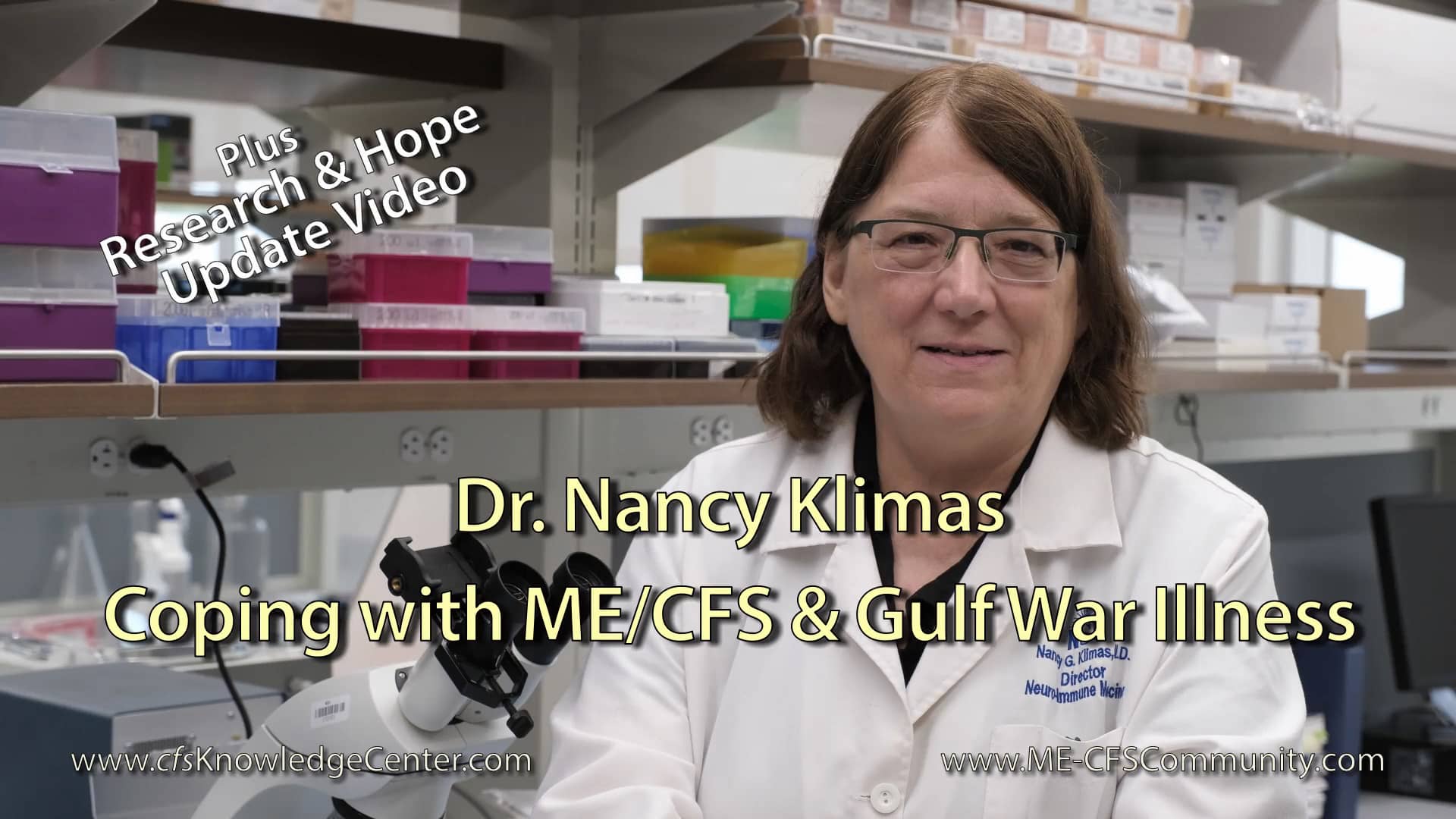 Coping with ME/CFS plus Research Update with Dr. Nancy Klimas on Vimeo
