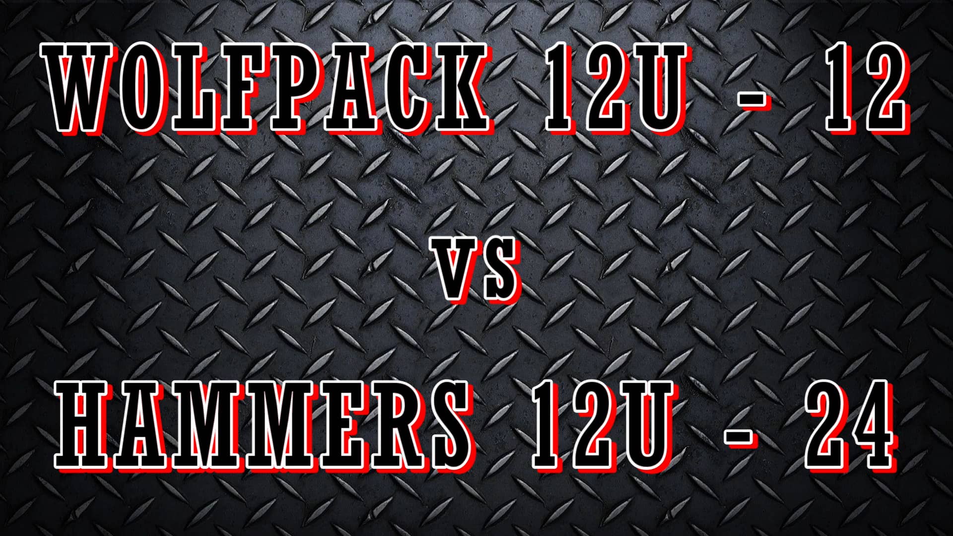 VAYFA Semifinals - Wolfpack 12U vs Hammers 12U - 26 OCT 19 on Vimeo