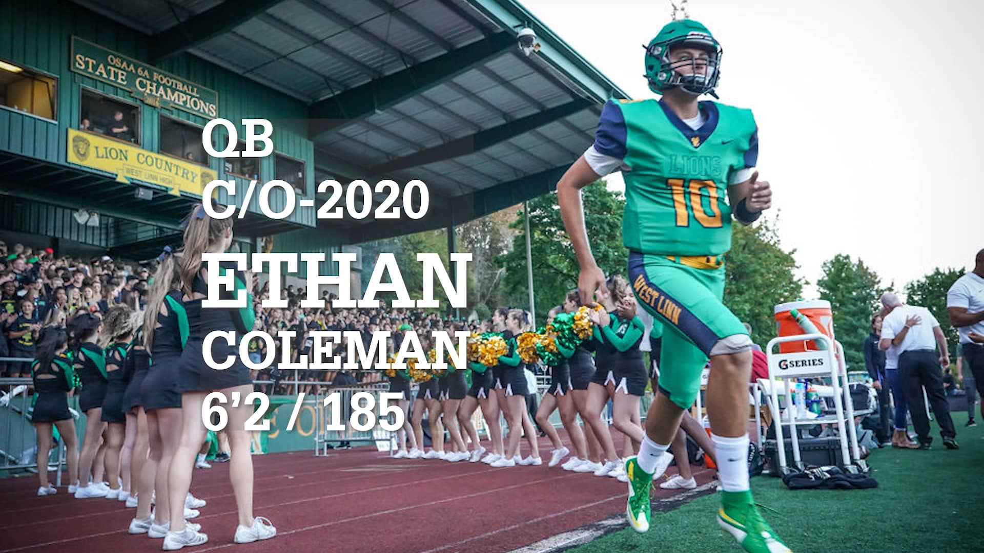 Ethan Coleman QB Highlights - 2019 on Vimeo