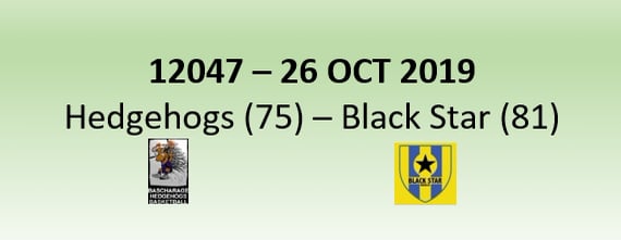 N2H 12047 Hedgehogs Bascharage (75) - Black Star Mersch (81) 26/10/2019 ...