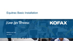 Equitrac Basic Installation