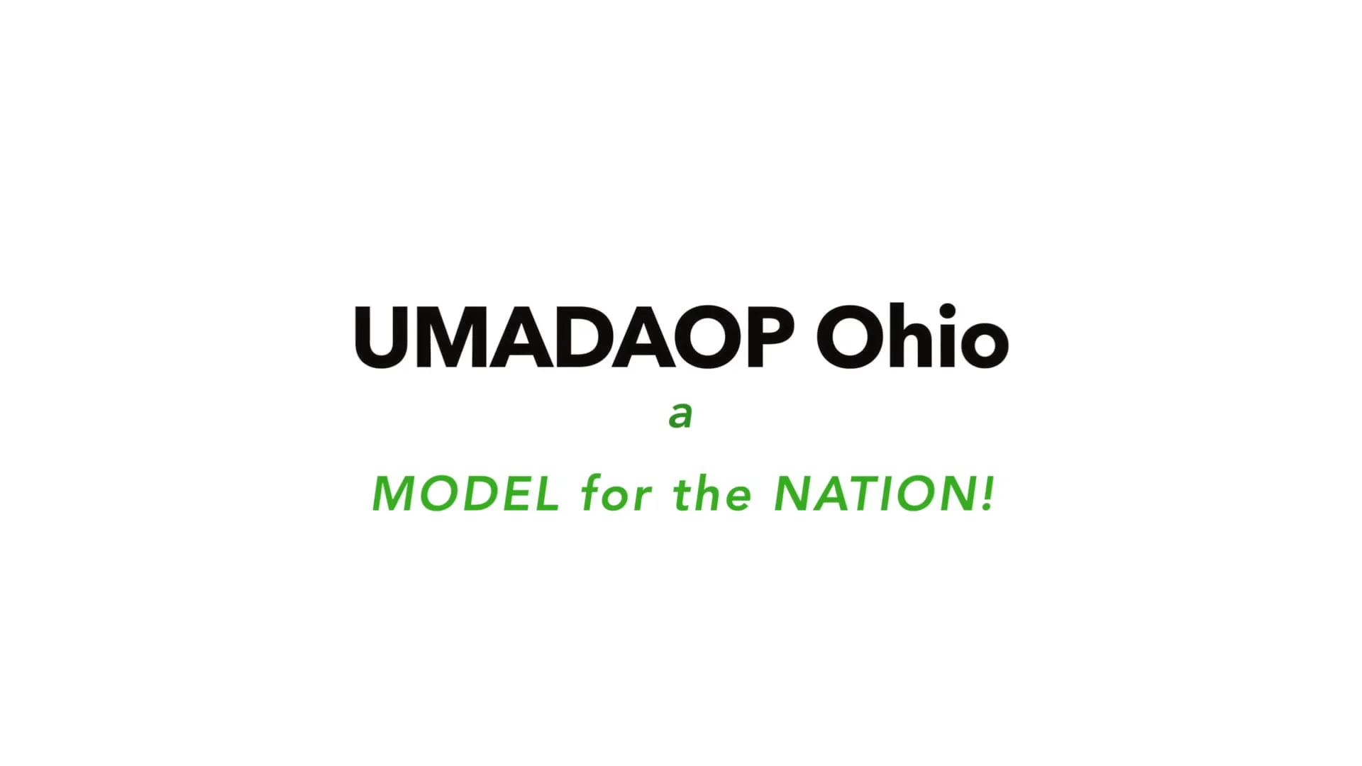 UMADAOP a Model For The Nation