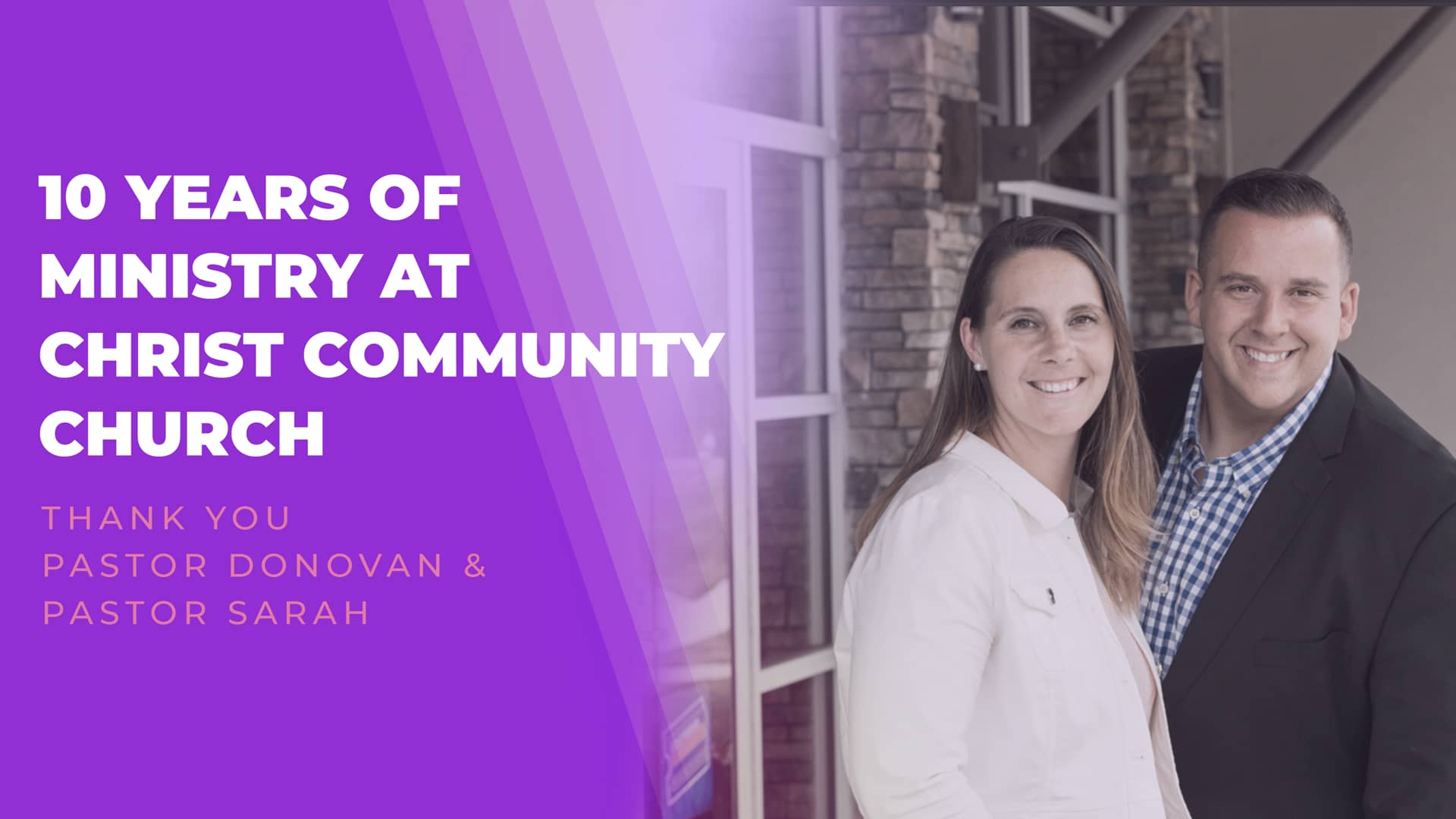 Pastor Donovan & Sarah Good Bye Video on Vimeo