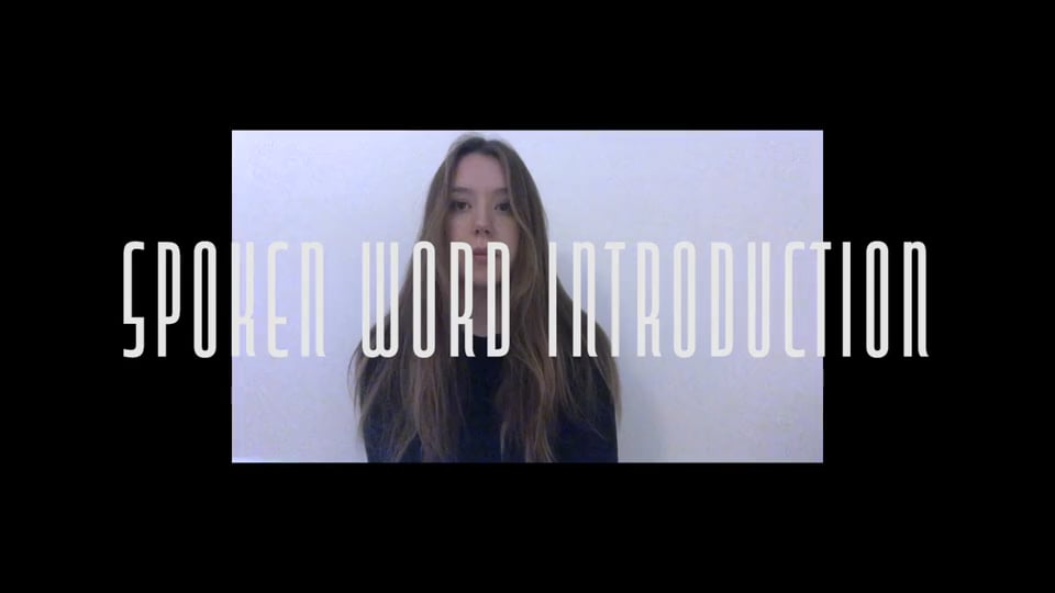 Spoken Word Introduction on Vimeo