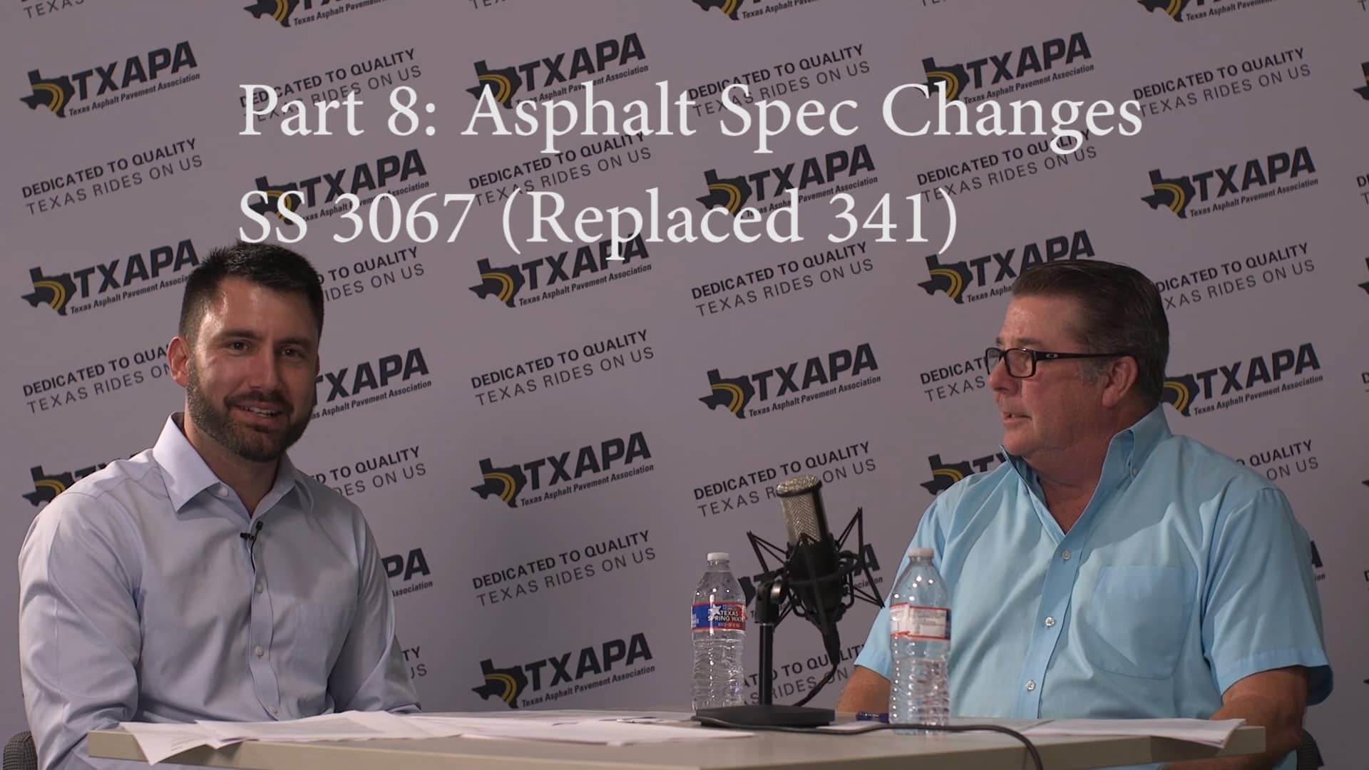 TxDOT Asphalt Spec changes - Part 8 on Vimeo