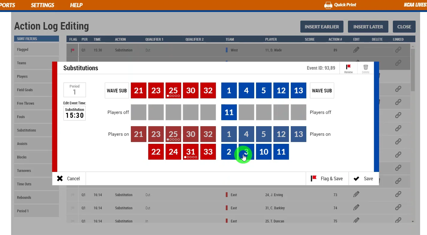 NLS for Basketball - Substitution Editing Logic on Vimeo