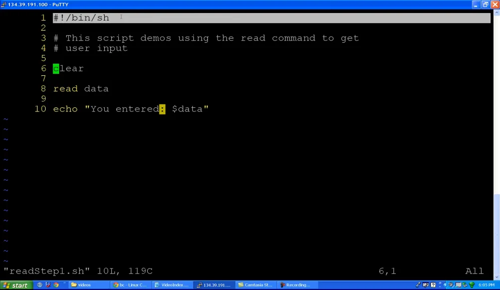 Linux Command Line – Shell Scripts: Reading user input with the read ...
