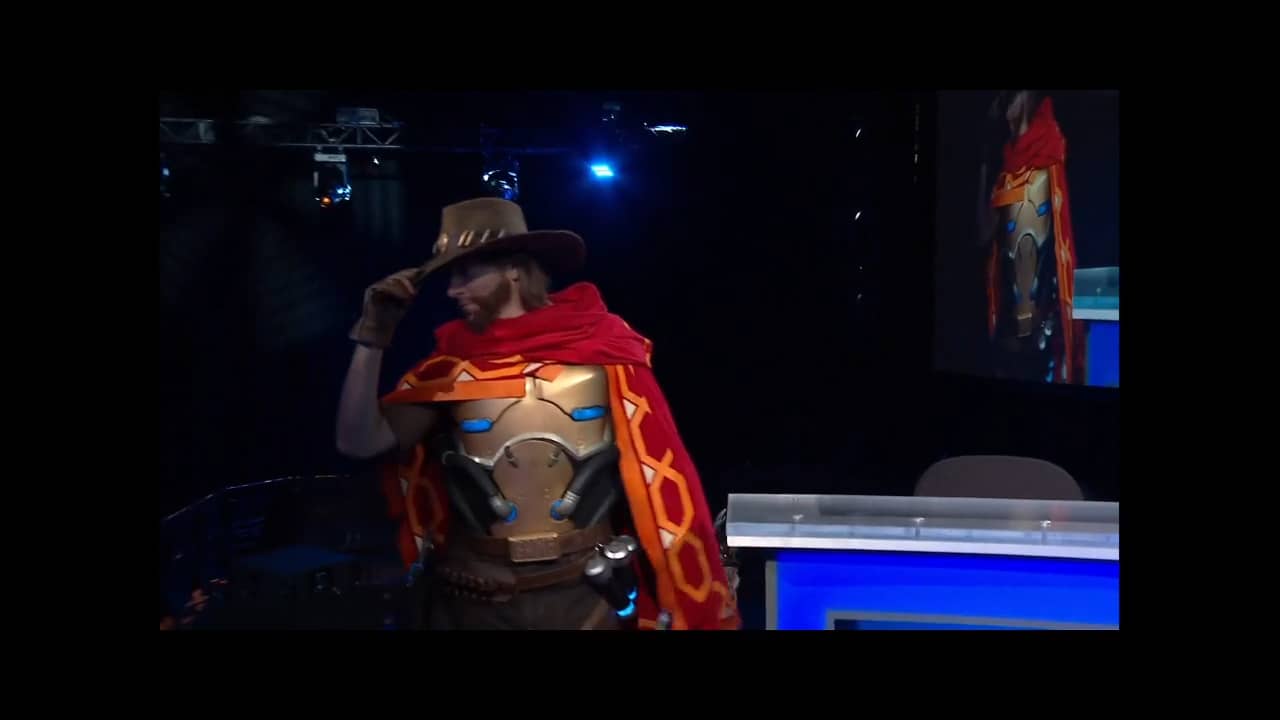 Matt Mercer in McCree cosplay on Vimeo