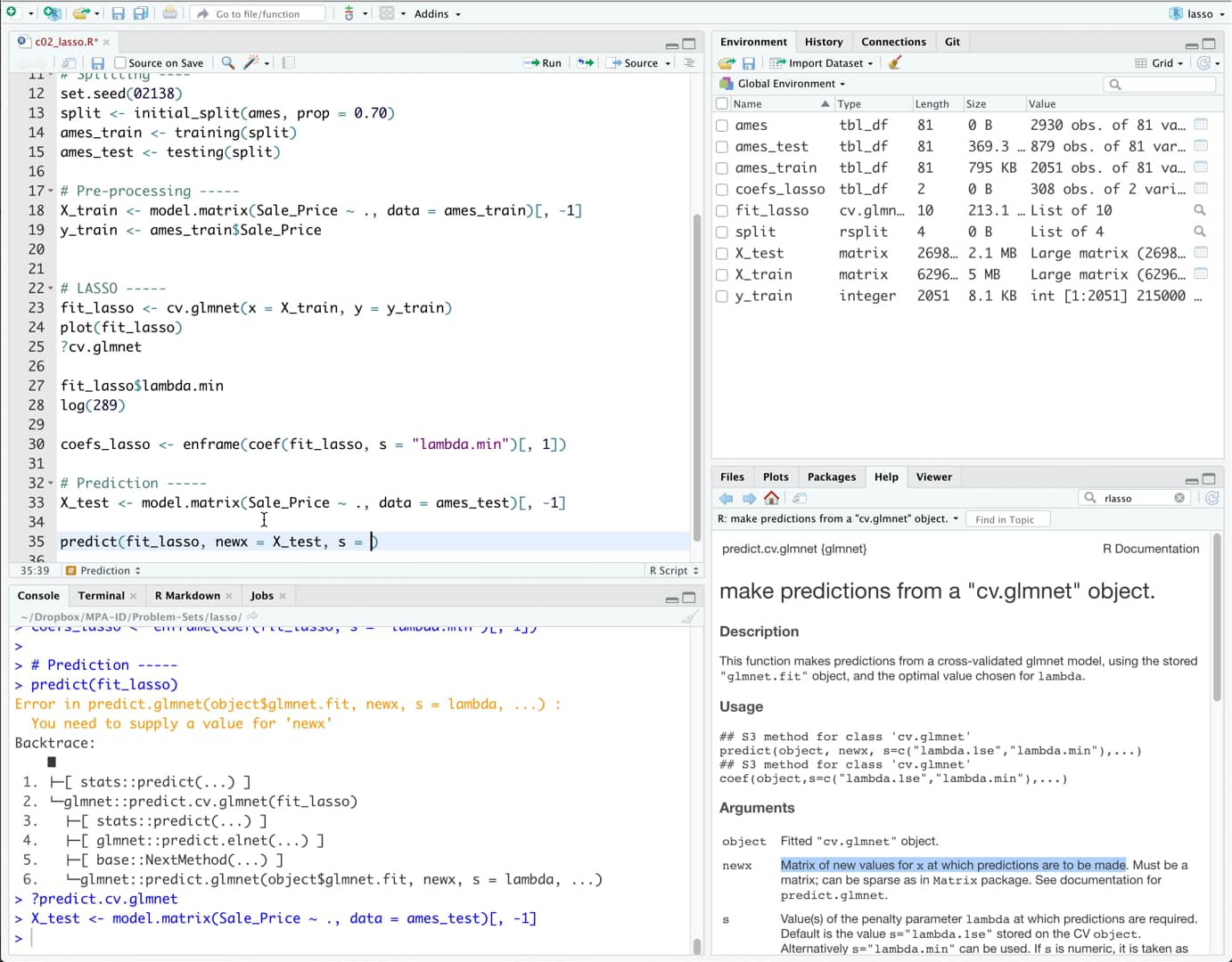 LASSO in R (3 of 3) on Vimeo