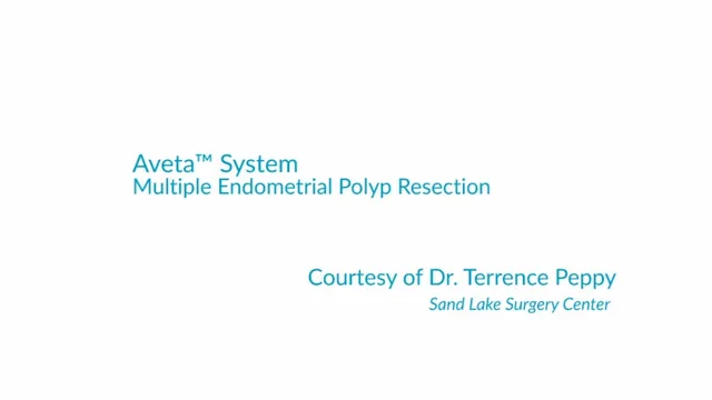 Dr Terrence Peppy Aveta™ System Multiple Polyp Resection