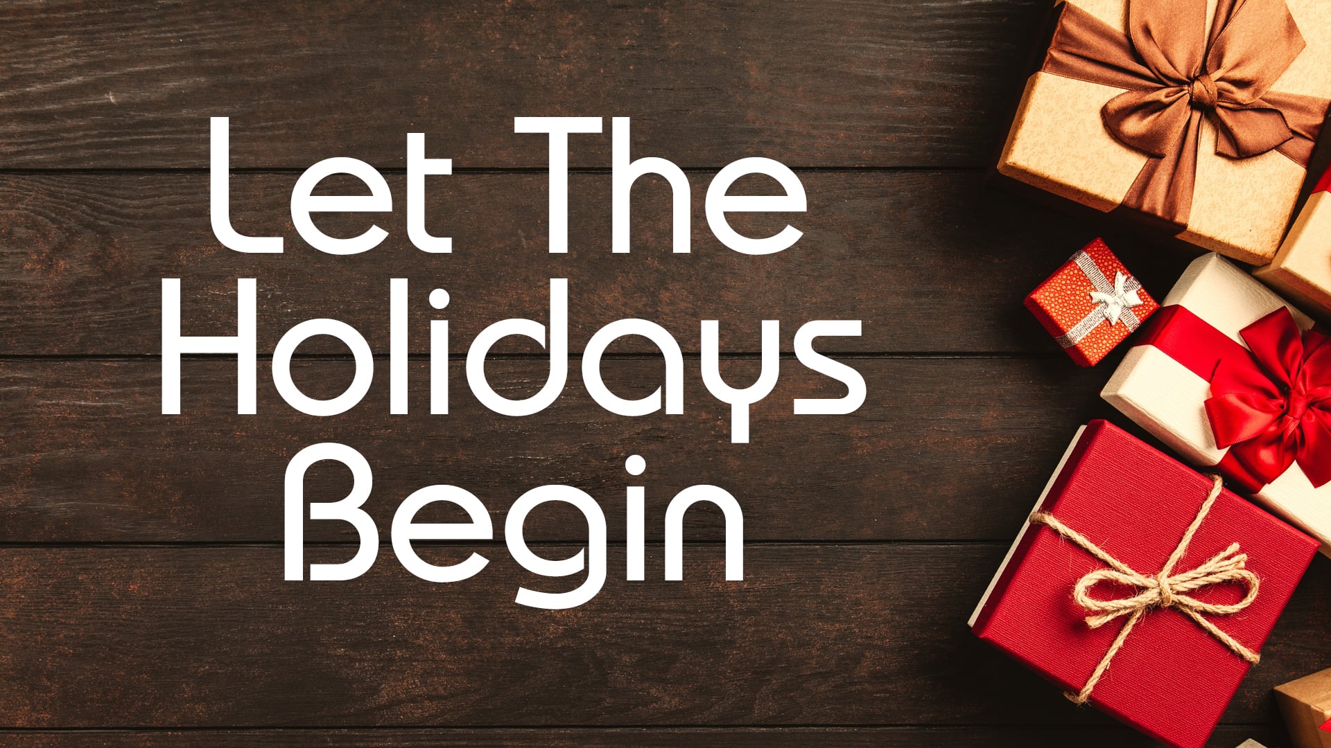 Let The Holidays Begin on Vimeo