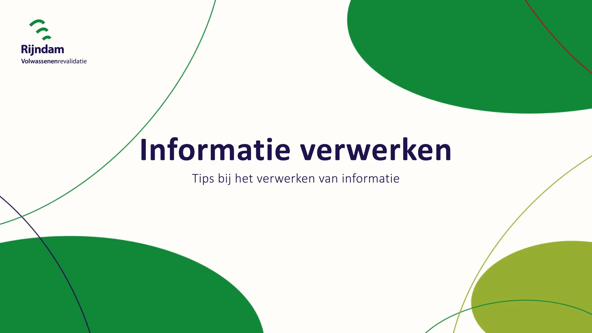 Rijndam - Tips bij het verwerken van informatie na hersenletsel on Vimeo