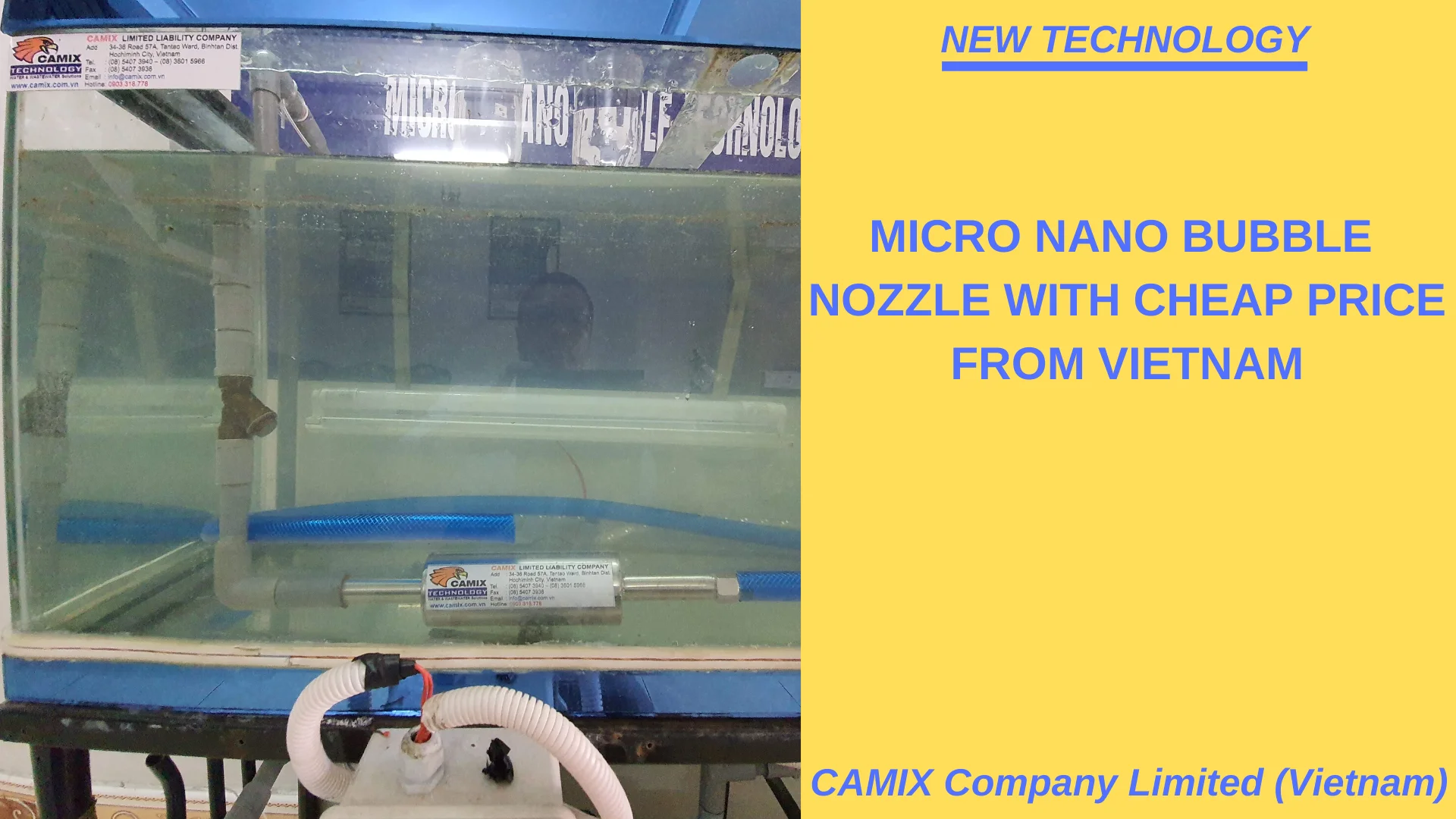 Cheap Micro-nano bubble nozzles made in Vietnam on Vimeo