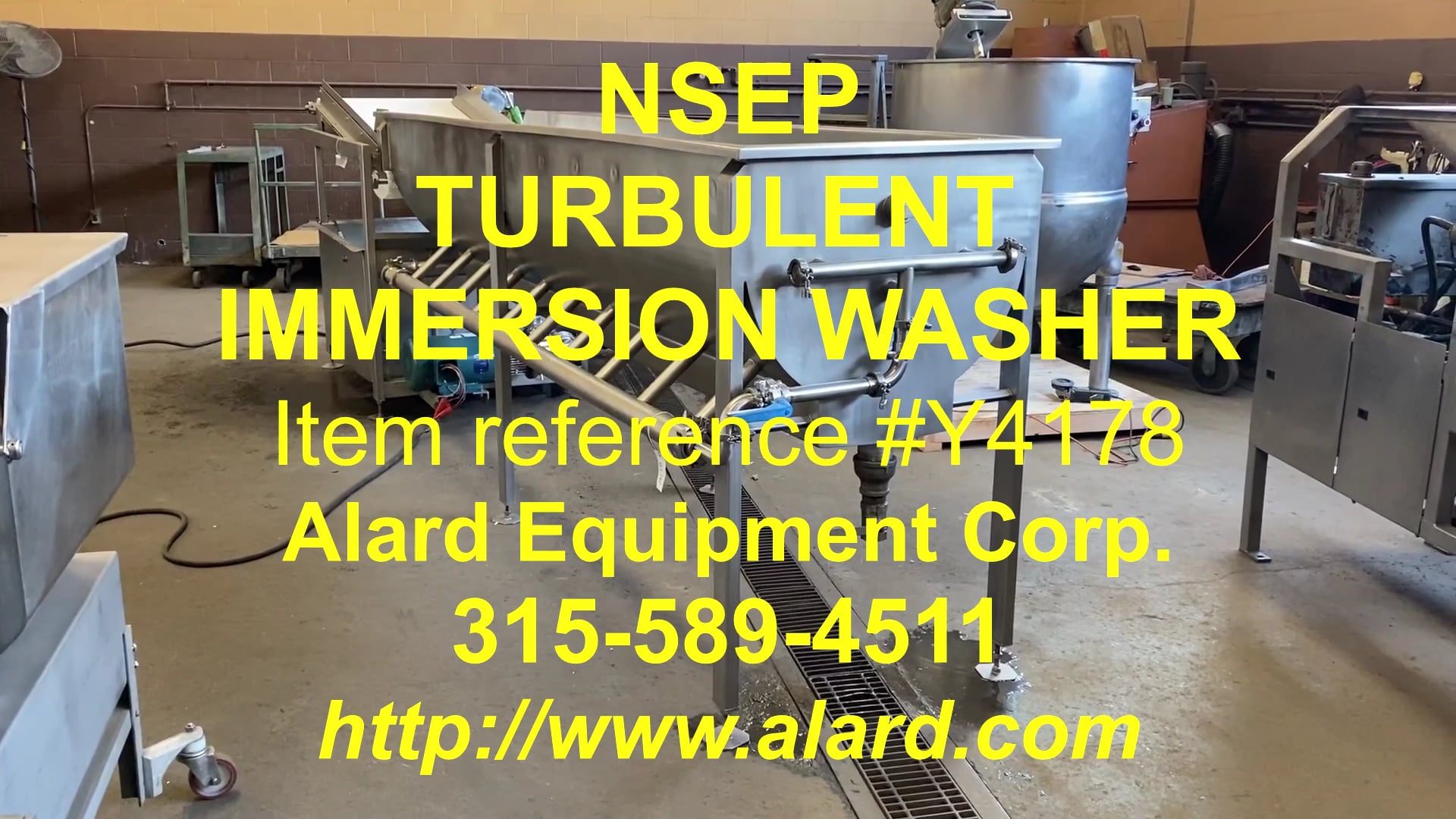 TURBULENT FLOW fruit and vegetable WASH FLUME, Y4178 on Vimeo