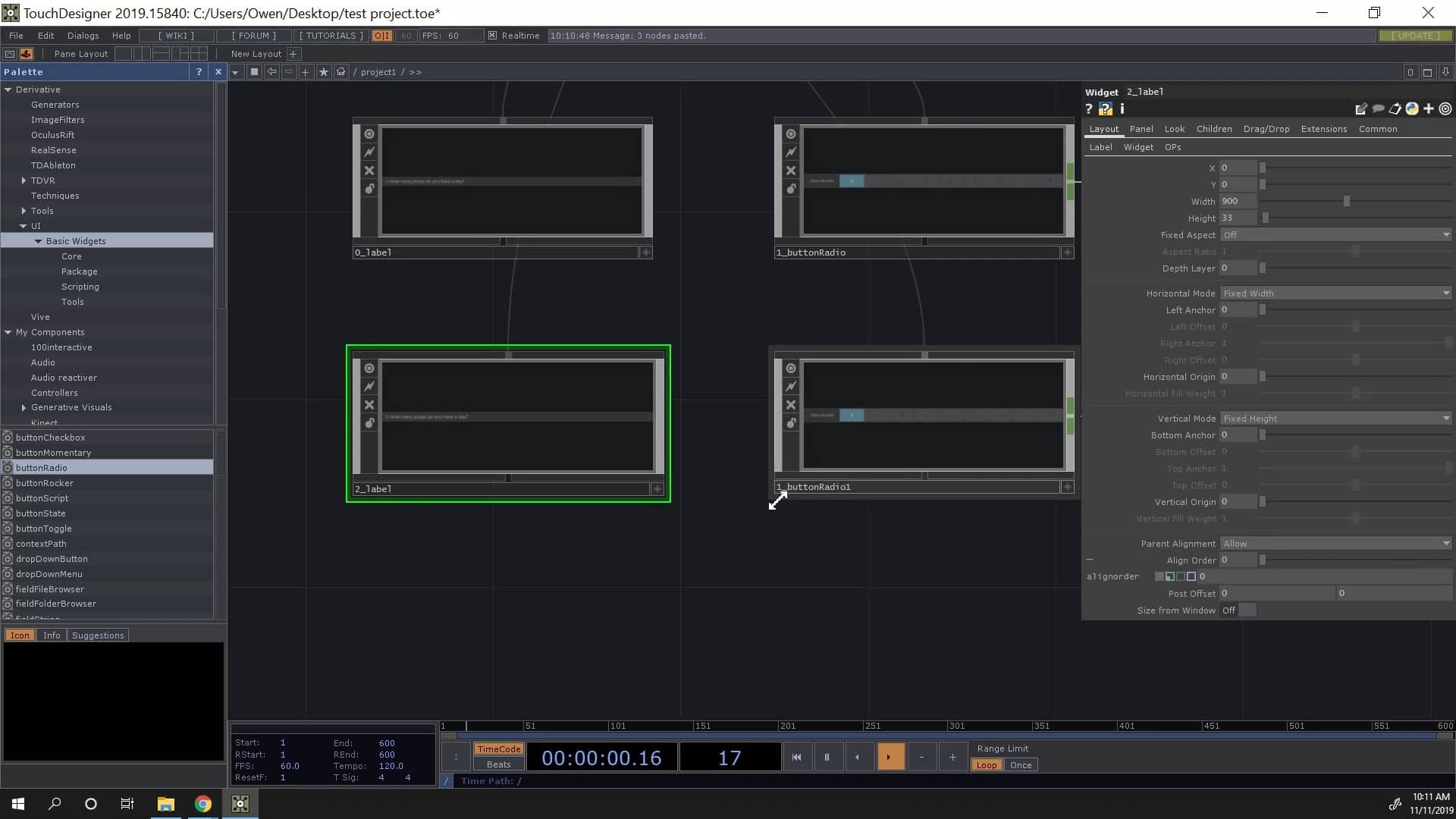 TouchDesigner - User Interfaces (UI) and Data Collection on Vimeo