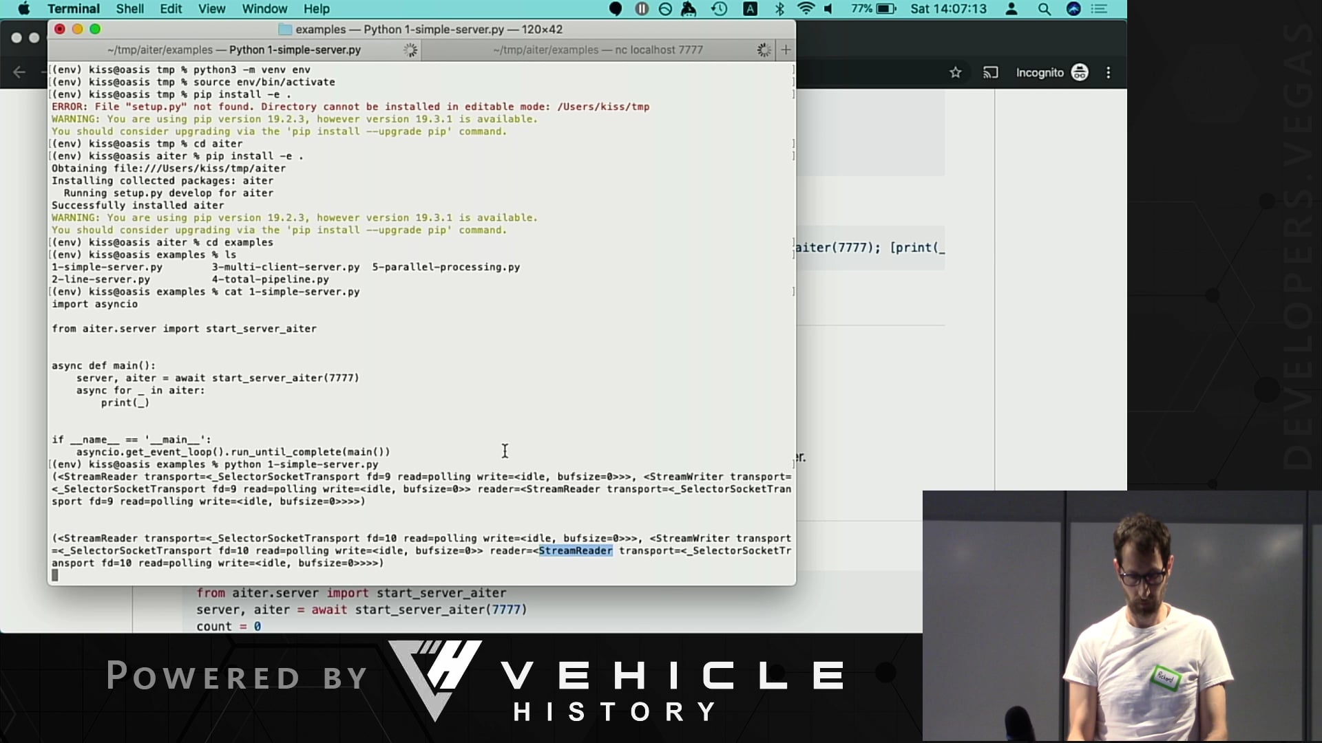 aiter a library for asynchronous iterators on Vimeo