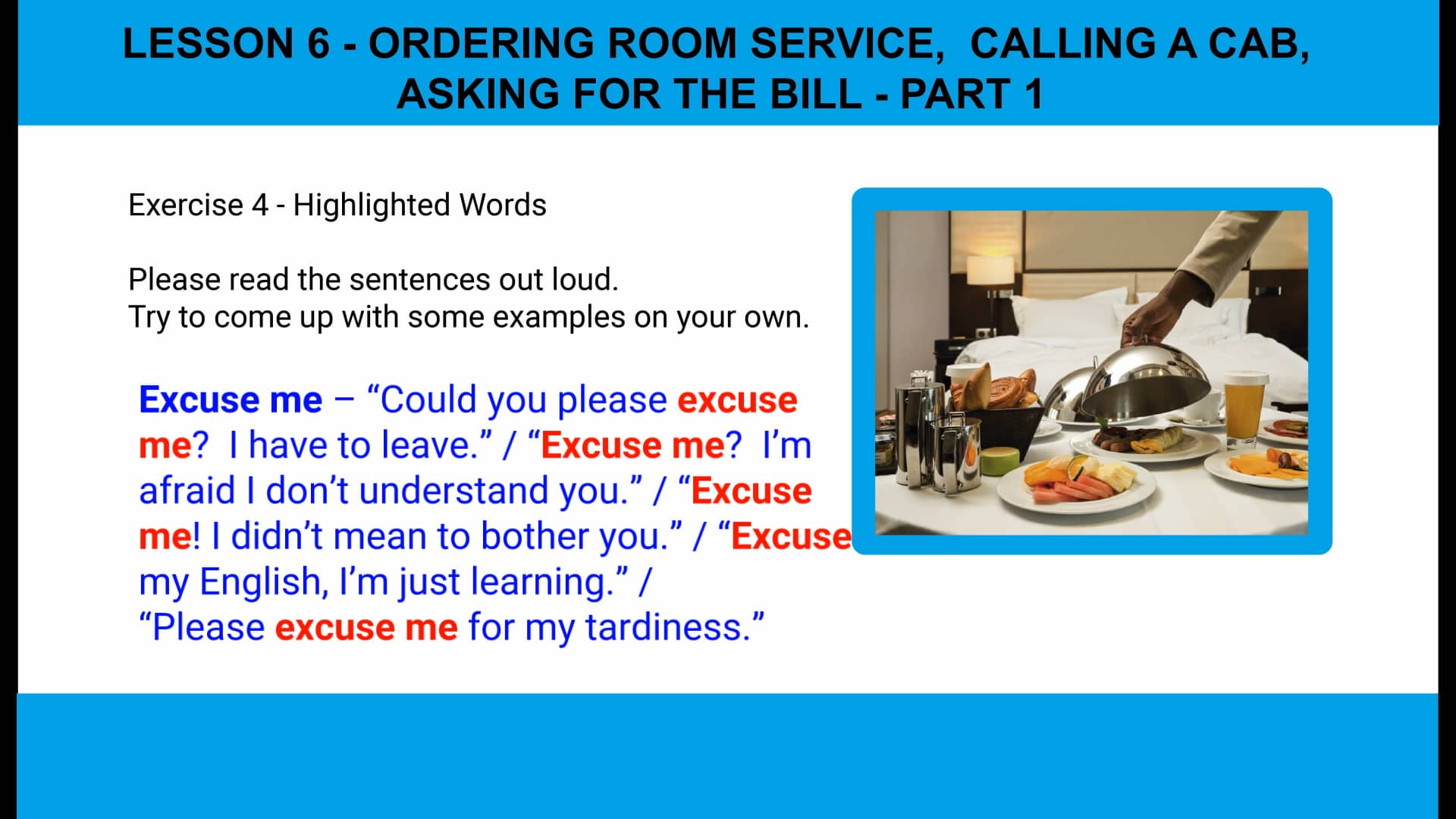 LESSON 6 - ORDERING ROOM SERVICE - PART 1-v2 on Vimeo