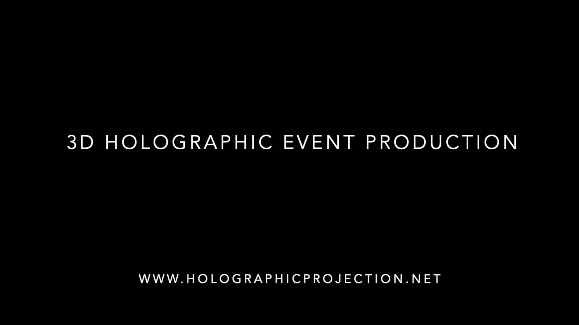 3D Holographic Event Production Trailer on Vimeo