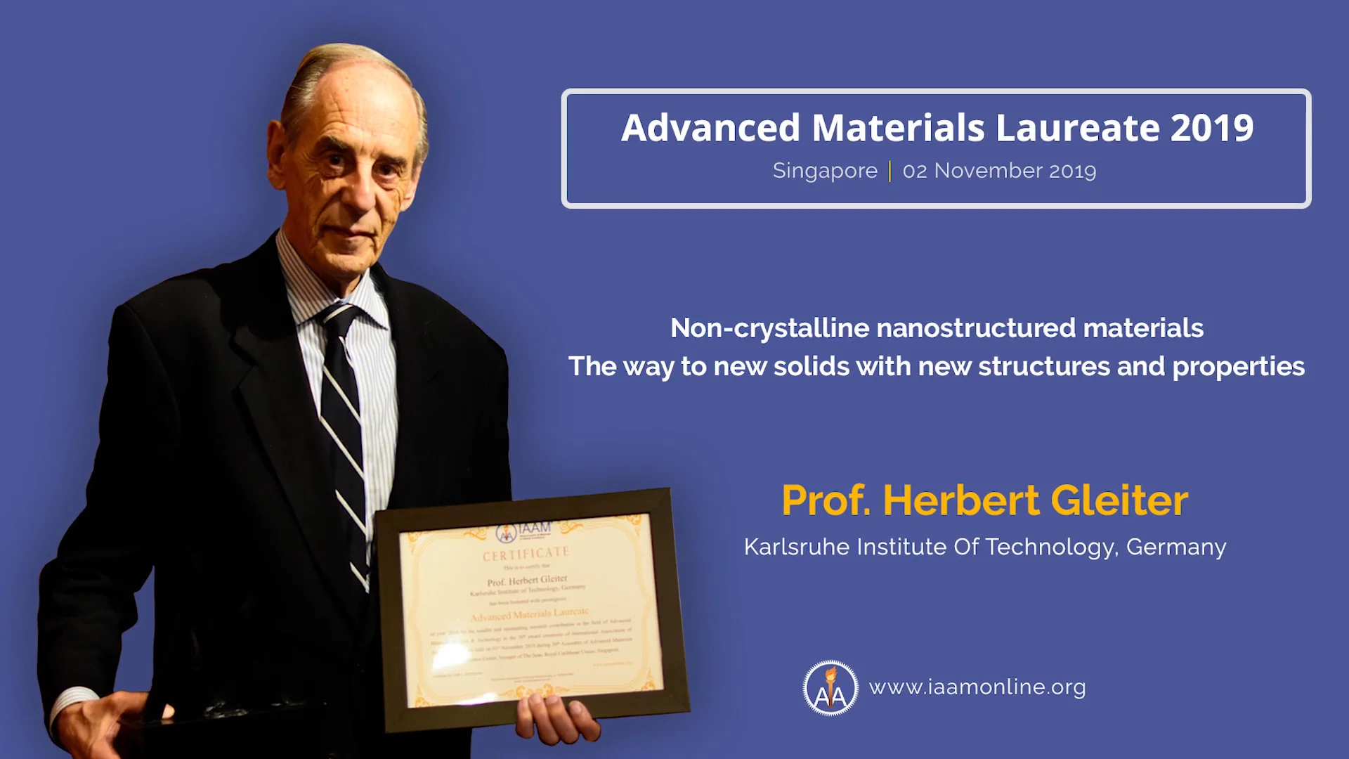 Herbert Gleiter on Vimeo