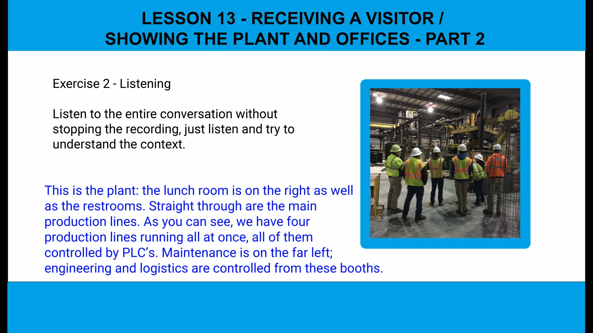 LESSON 13 - RECEIVING A VISITOR - PART 2-v2