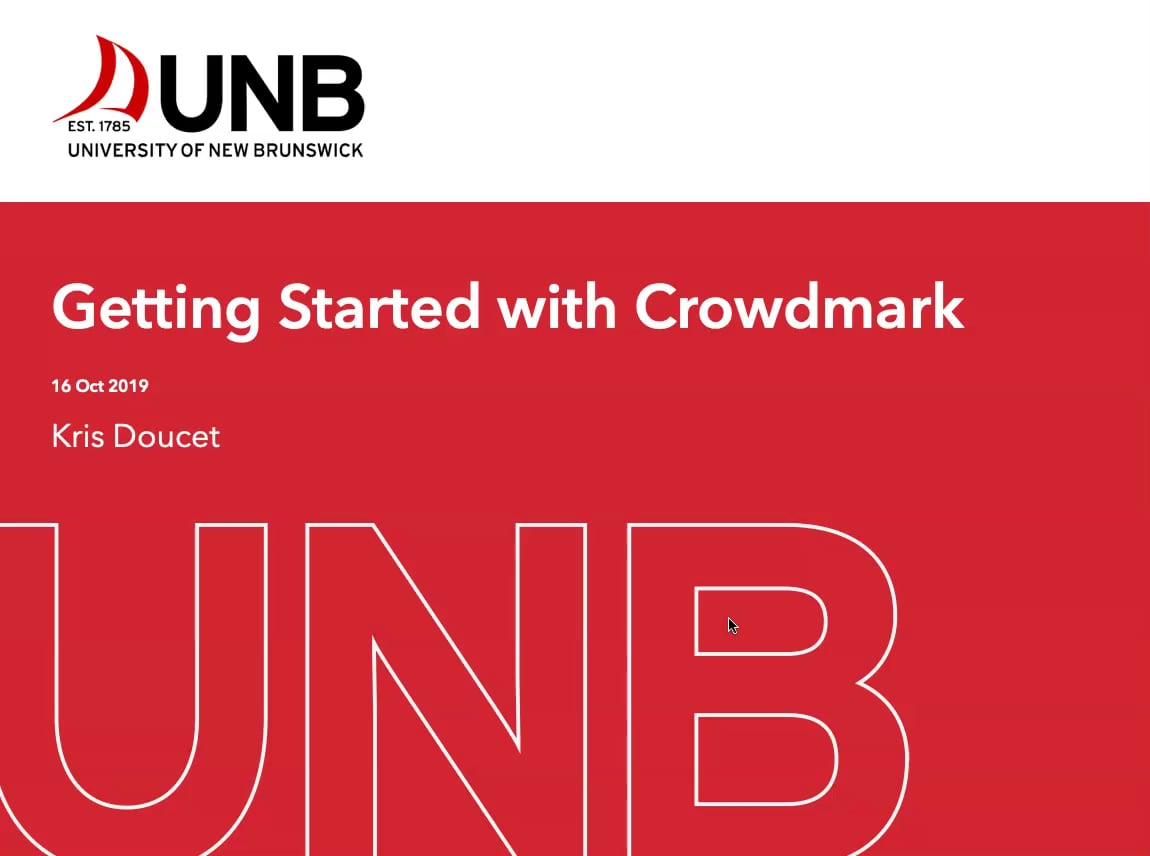 Getting Started with Crowdmark on Vimeo