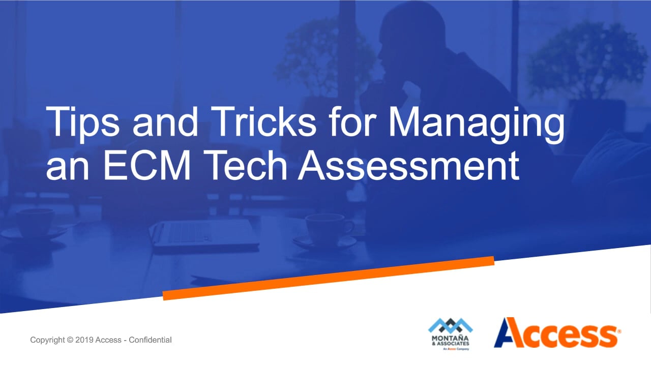 Tips and Tricks for Managing an ECM Tech Assessment on Vimeo