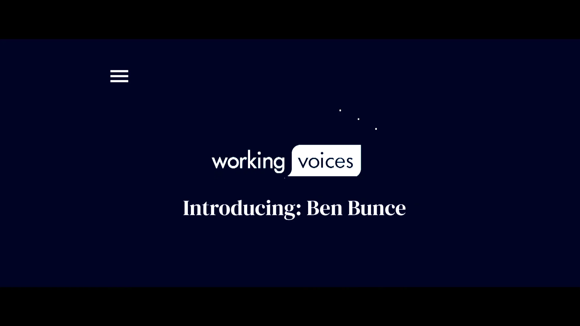 Introducing: Ben Bunce on Vimeo