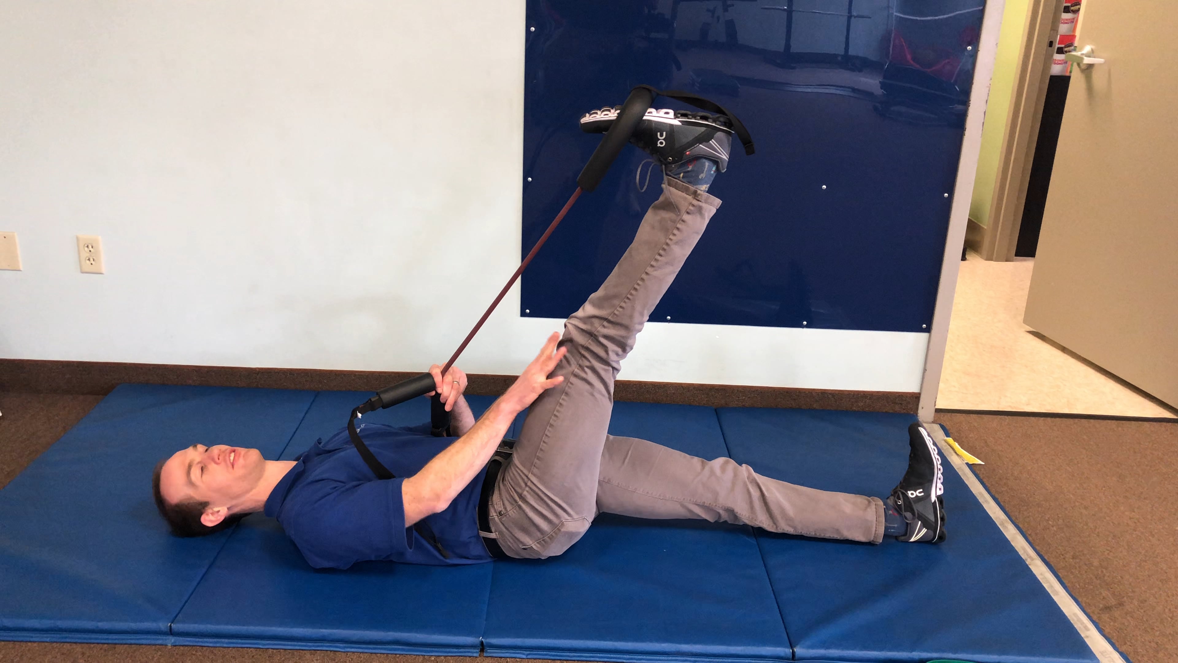 Band Assisted Straight Leg Raise on Vimeo