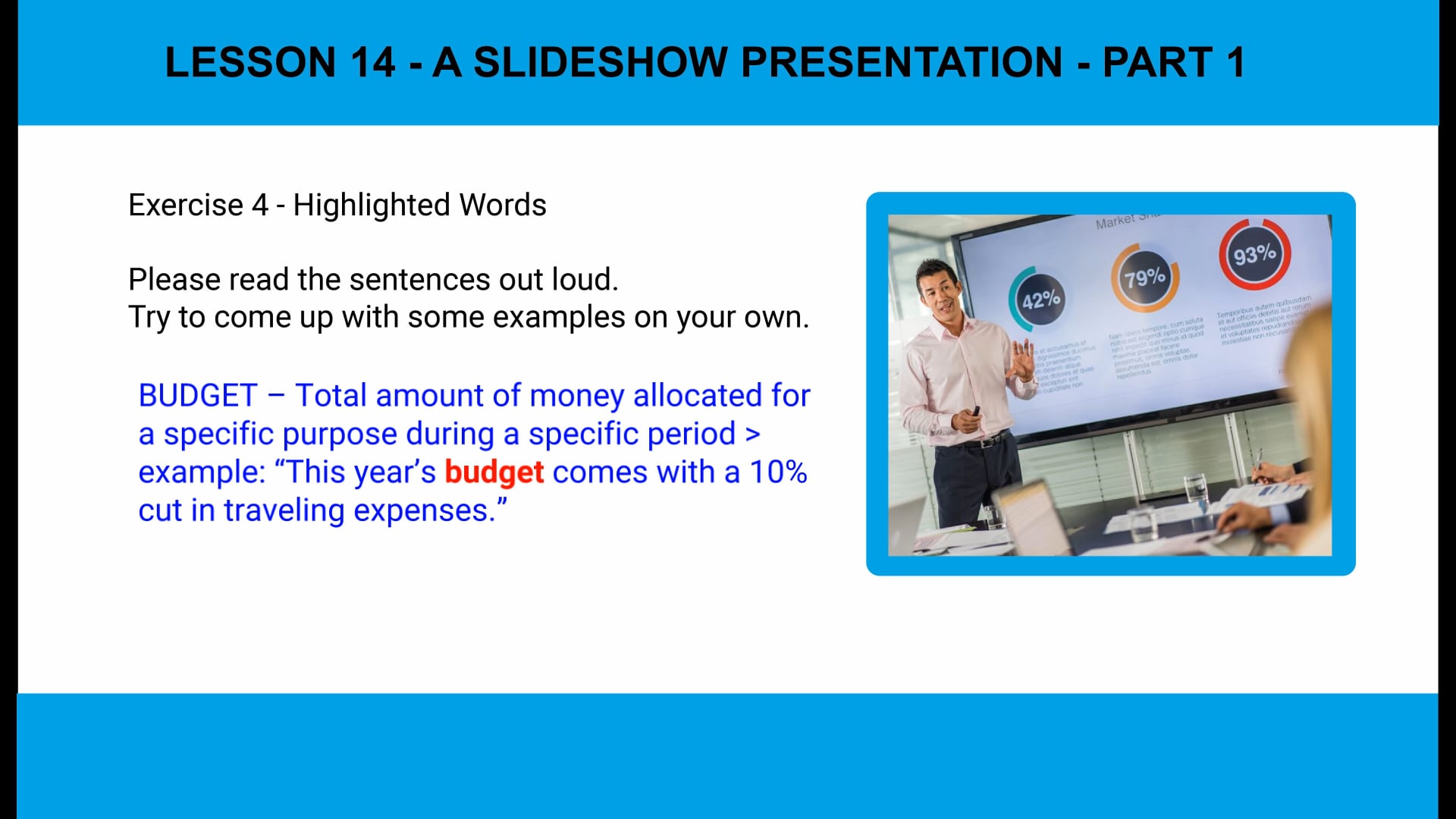 LESSON 14 - A SLIDESHOW PRESENTATION - PART 1-v2