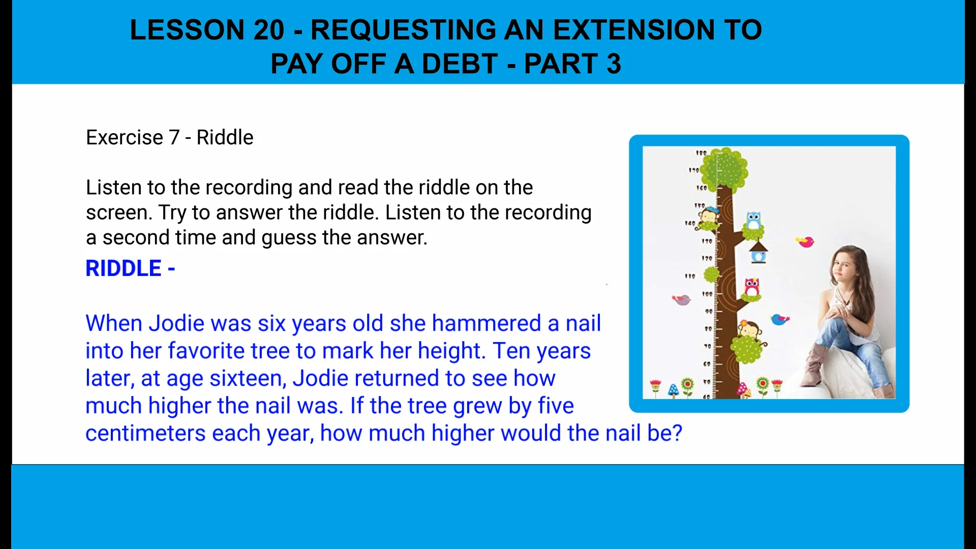 LESSON 20 - REQUESTING AN EXTENSION TO PAY OFF A DEBT - PART 3-V2
