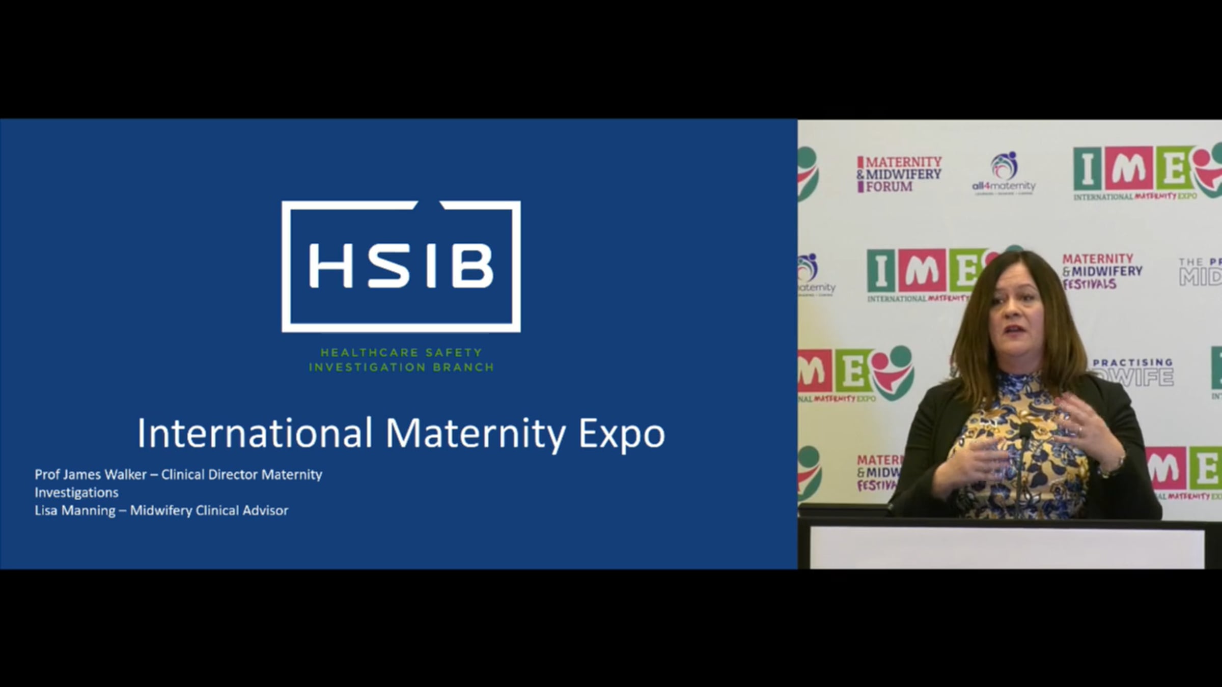Learning from HSIB maternity investigations in England - Lisa Manning, HSIB