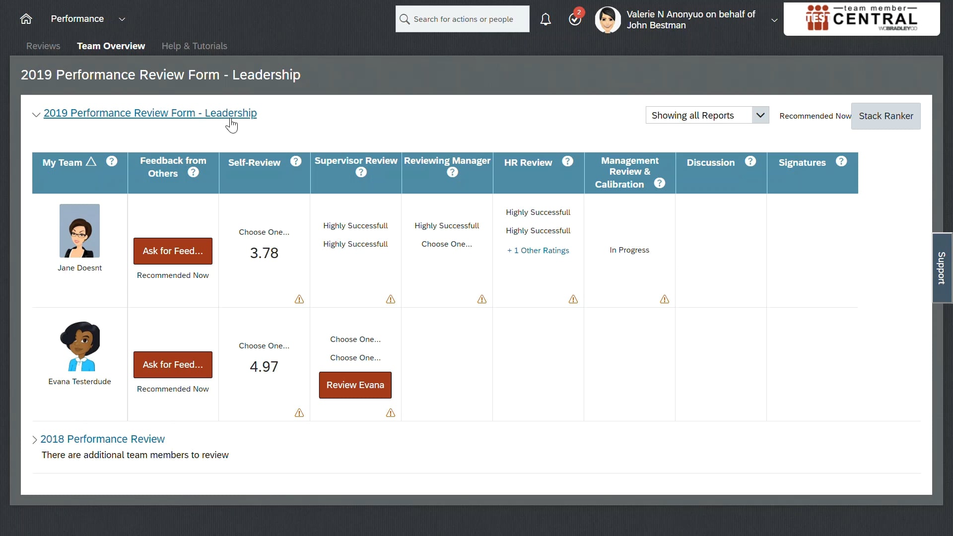 Team Overview - Stack Ranker and Form Features on Vimeo